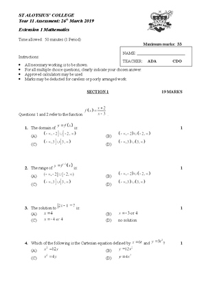 Year-9-Worksheet-10 -Quadratic-equations-and-Graphs-of-Parabolas - Year ...