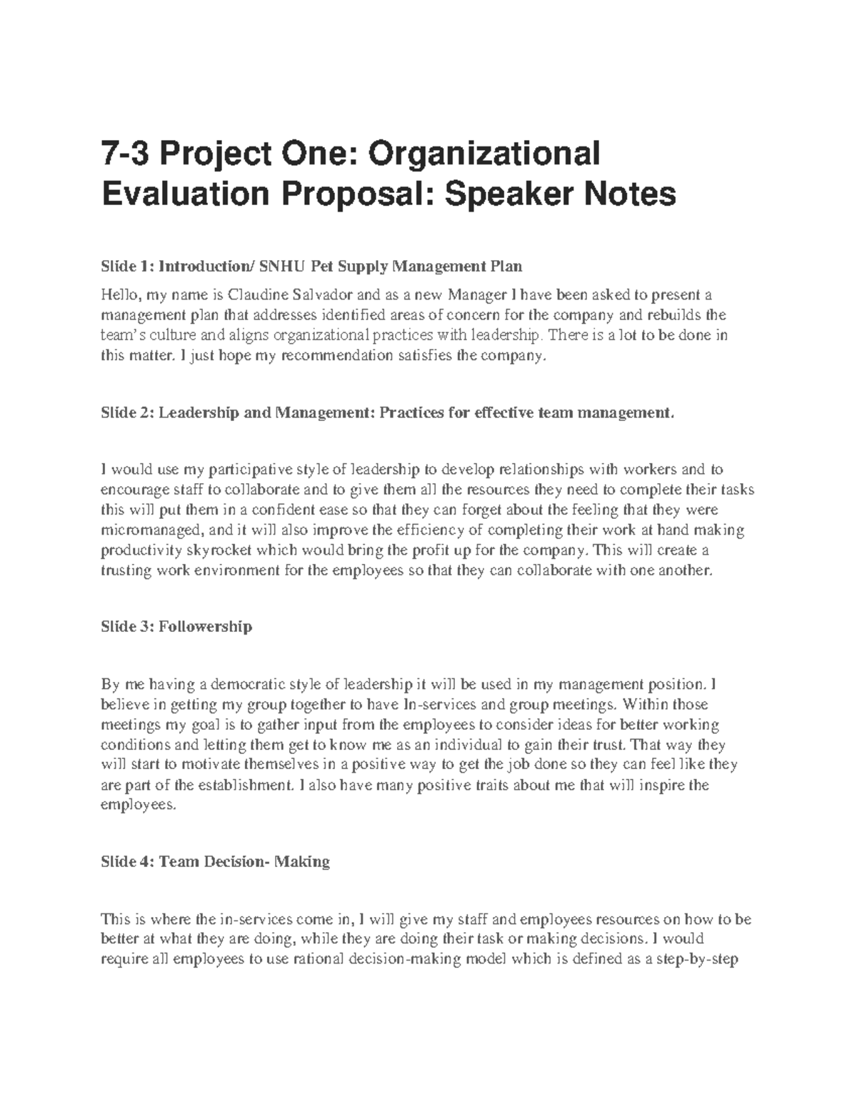 Document 46 - This is coarse work on what you need to do on this ...