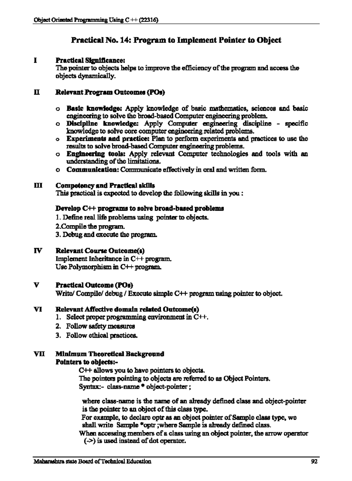 single heritence implementation - Object Oriented Programming - I - Studocu