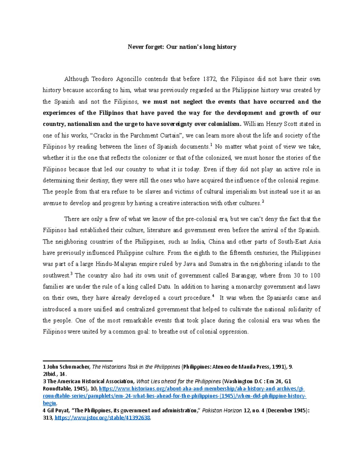 [Escobar, Samantha] Essay 1 - Never forget: Our nation’s long history ...