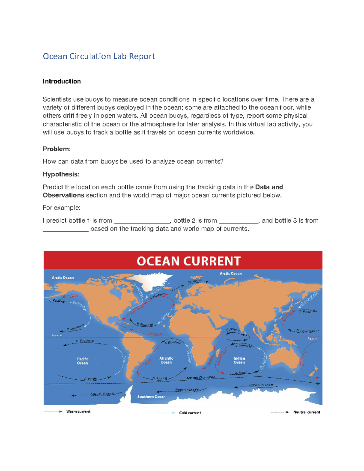 Copy of 7.02 Ocean Circulation Template - Ocean Circulation Lab Report ...