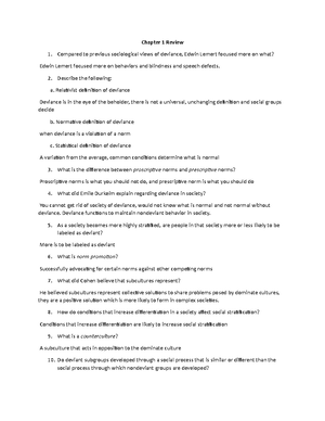 10 important people you need to know about deviant behavior - 4/2/ 10 ...