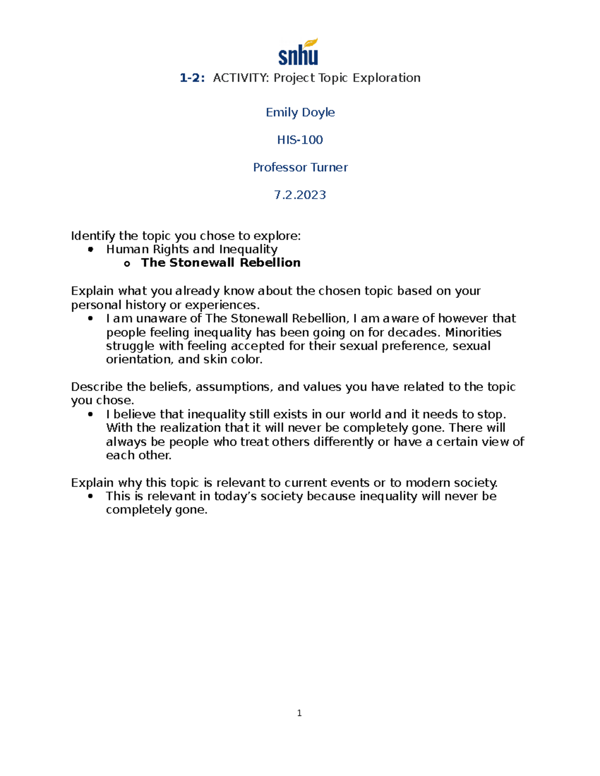 1 2 Activity project Topic Exploration - 1-2: ACTIVITY: Project Topic ...