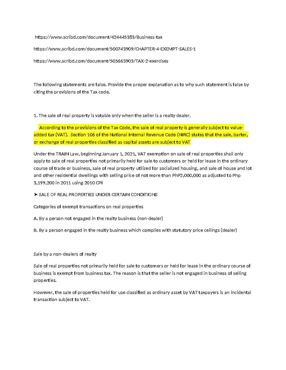 Tax - scribd/document/424445383/Business-tax scribd/document/500743909 ...