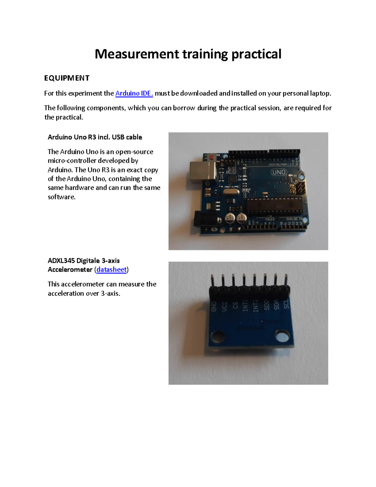 Measurement training practical final version - Measurement training ...