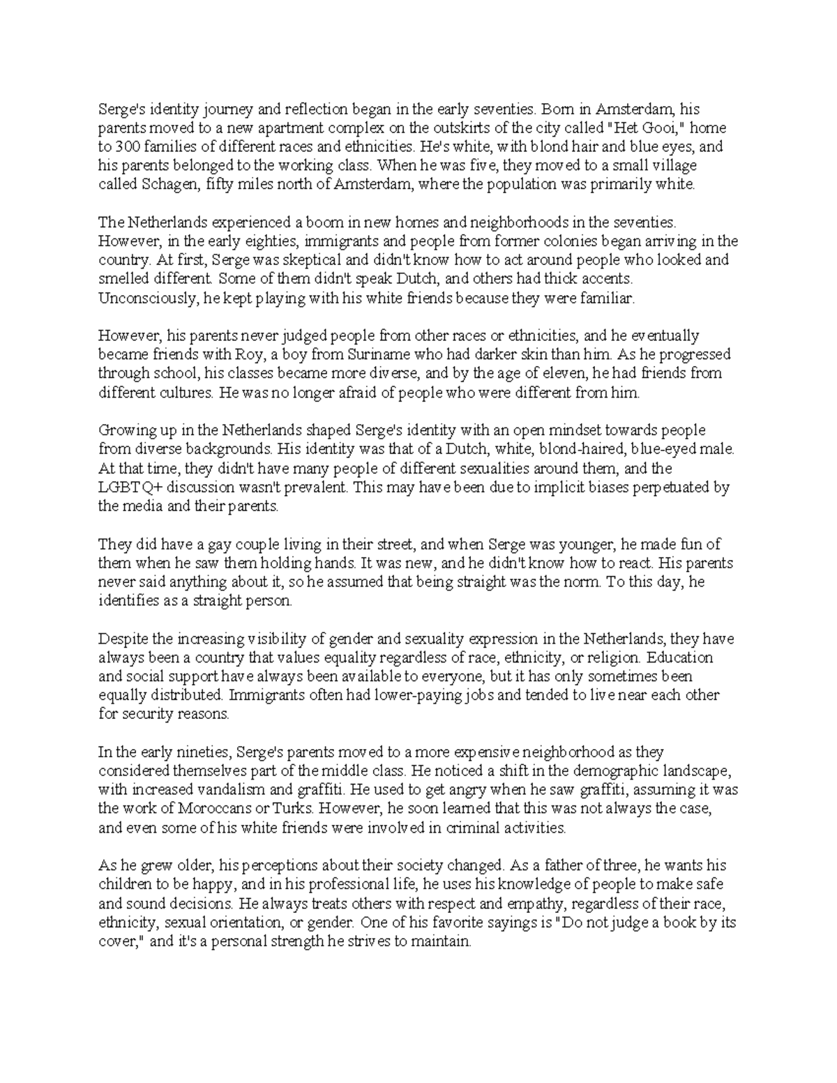 1-2 Journal- Using Social Justice and Understanding Bias - Serge's ...