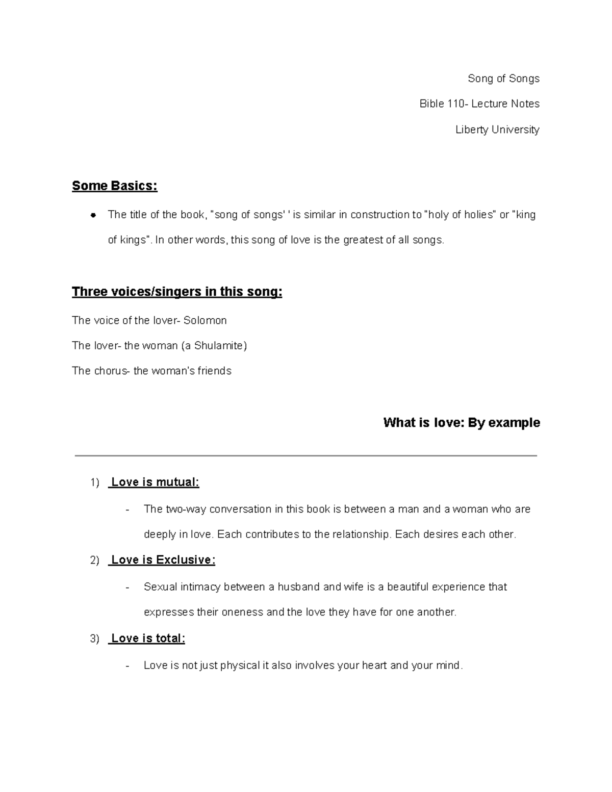 Song of Songs-Bible-110-Lecture-Notes - Song of Songs Bible 110 ...