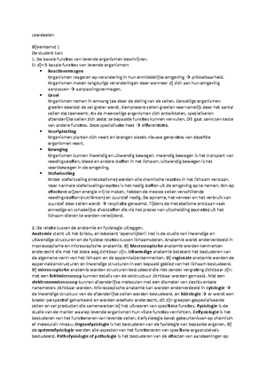 Anatomie Pathologie Kwartaal 3 - Een chemische naam (stofnaam ...