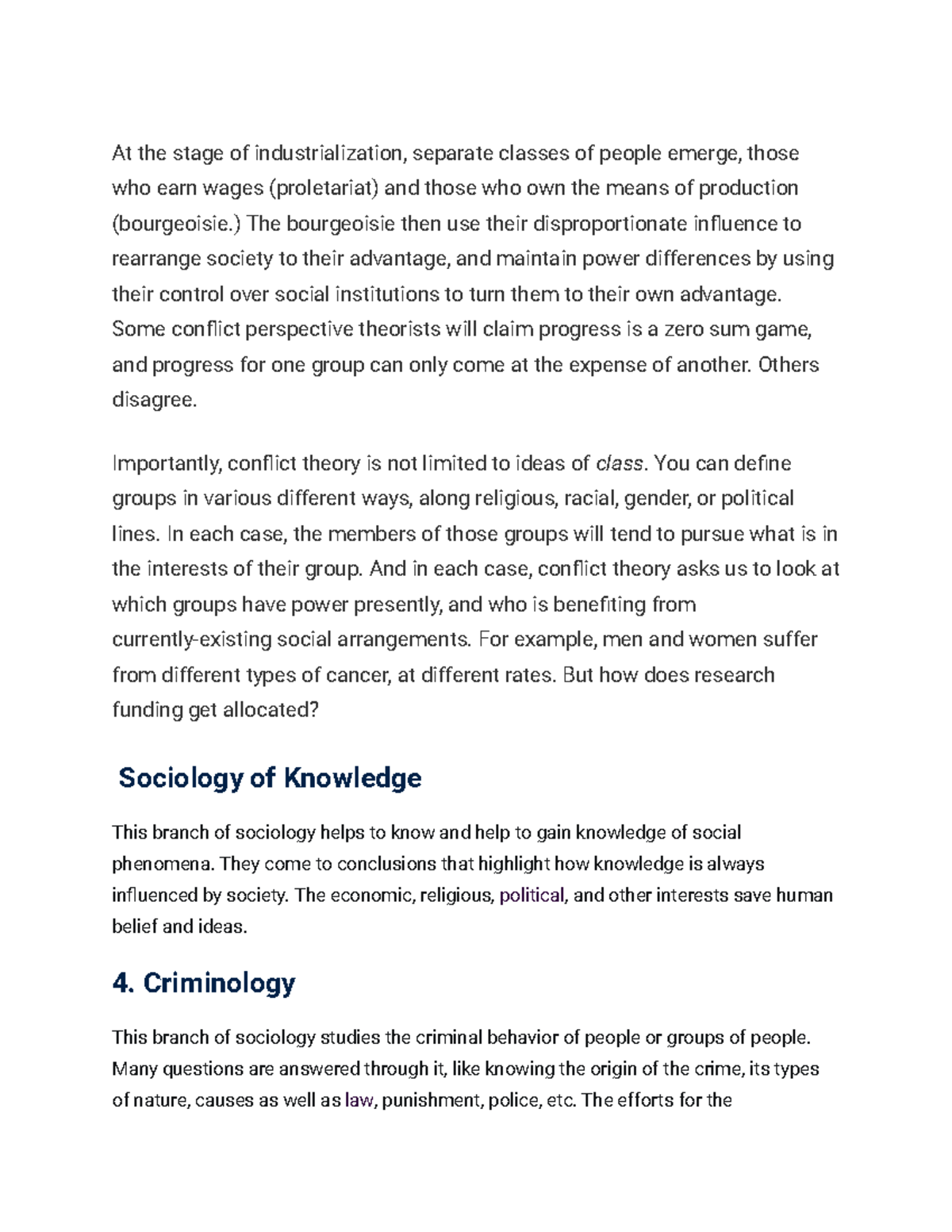 Sociology (52) - young - At the stage of industrialization, separate ...
