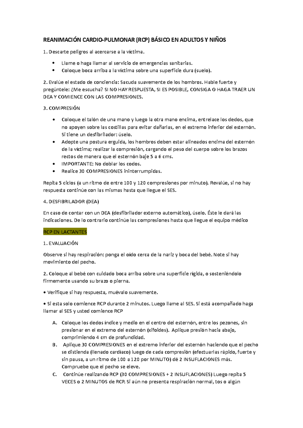 Rcp - yuuyi - REANIMACIÓN CARDIO-PULMONAR (RCP) BÁSICO EN ADULTOS Y ...