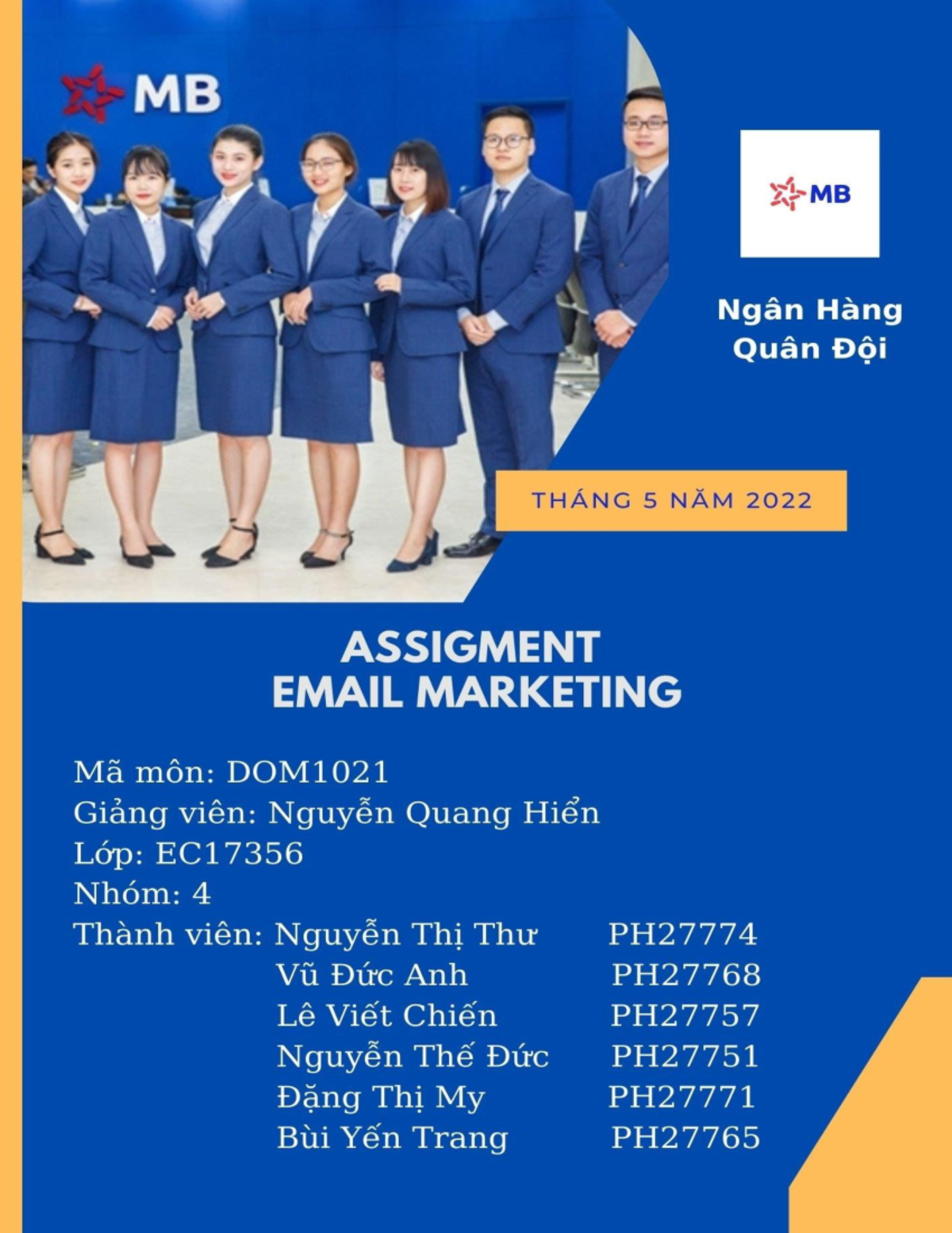 ASM Email Marketing NHÓM4 - f MỤC LỤC CHƯƠNG I: SỬ DỤNG THÀNH THẠO CÔNG ...