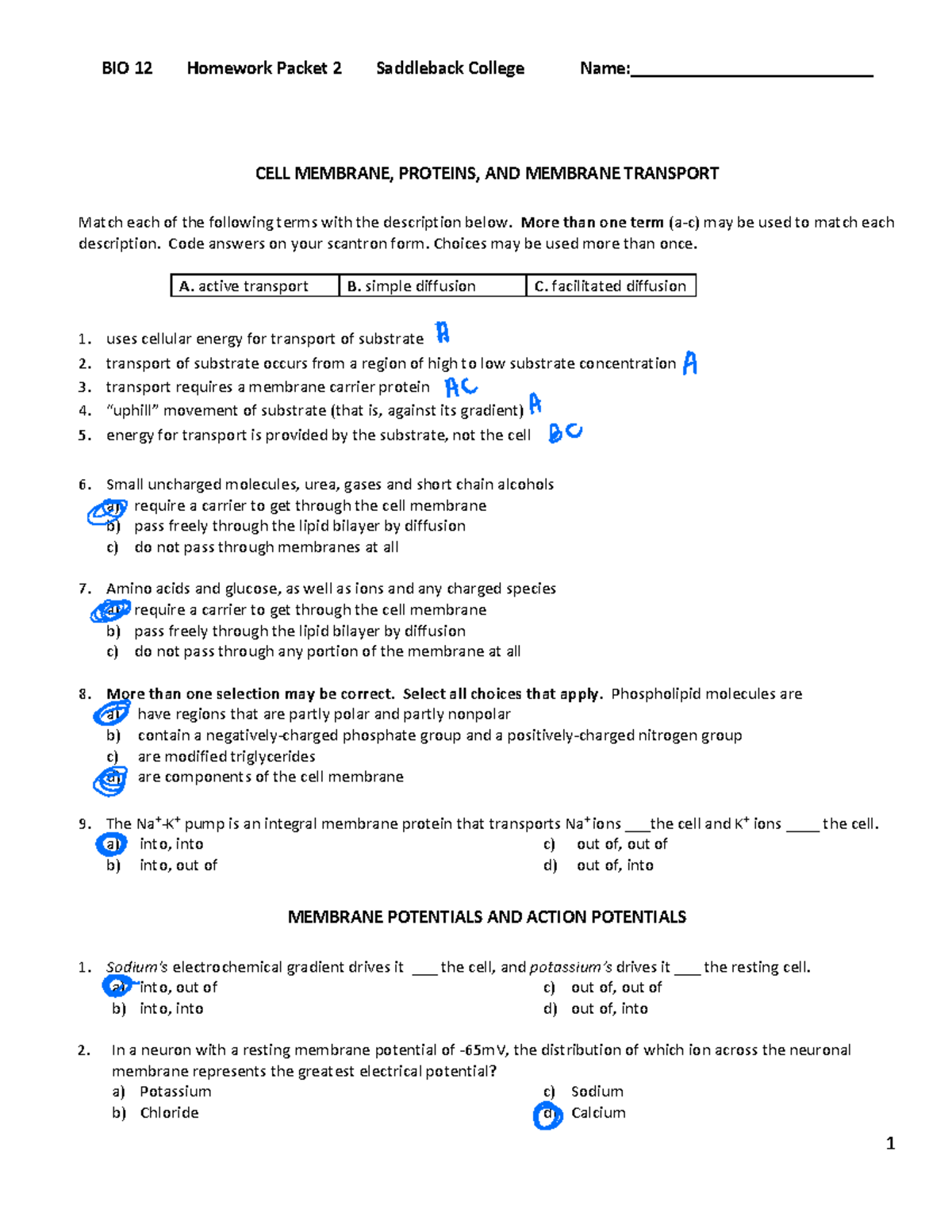 HW+ Packet+2+-+BY+ Topic - BIO 12 Homework Packet 2 Saddleback College ...