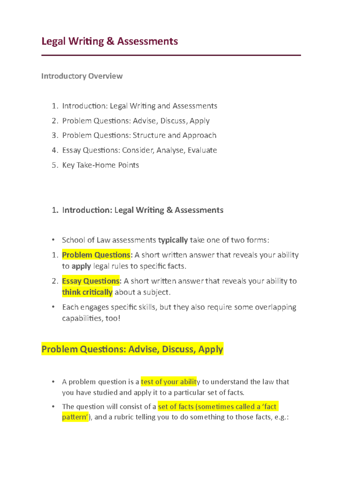 Legal Writing - LAW135 Criminal Law and Justice (AUTUMN 2021~22 ...