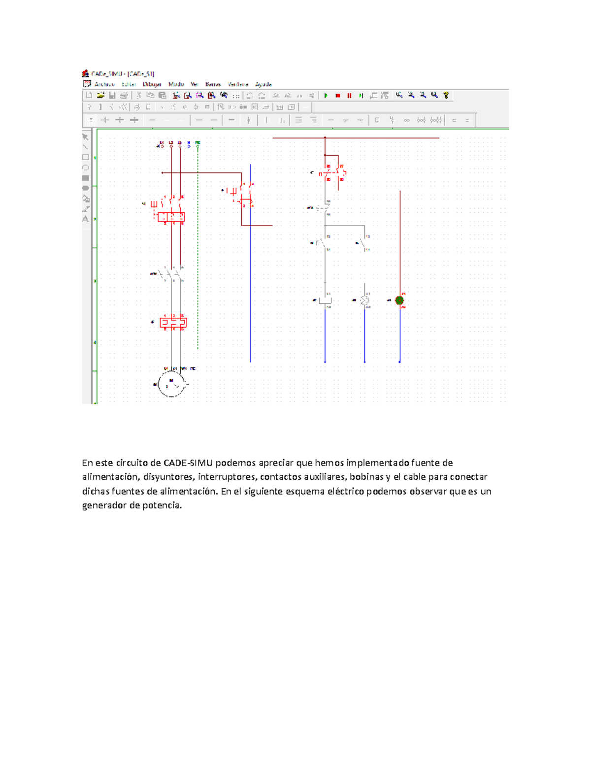 CADE SIMU - cade simu - En este circuito de CADE-SIMU podemos apreciar que hemos implementado ...