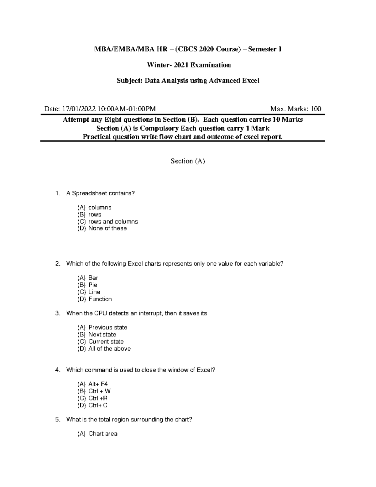 MBA EMBA MBA HR I Data Analysis Using Advanced Excel - MBA/EMBA/MBA HR ...