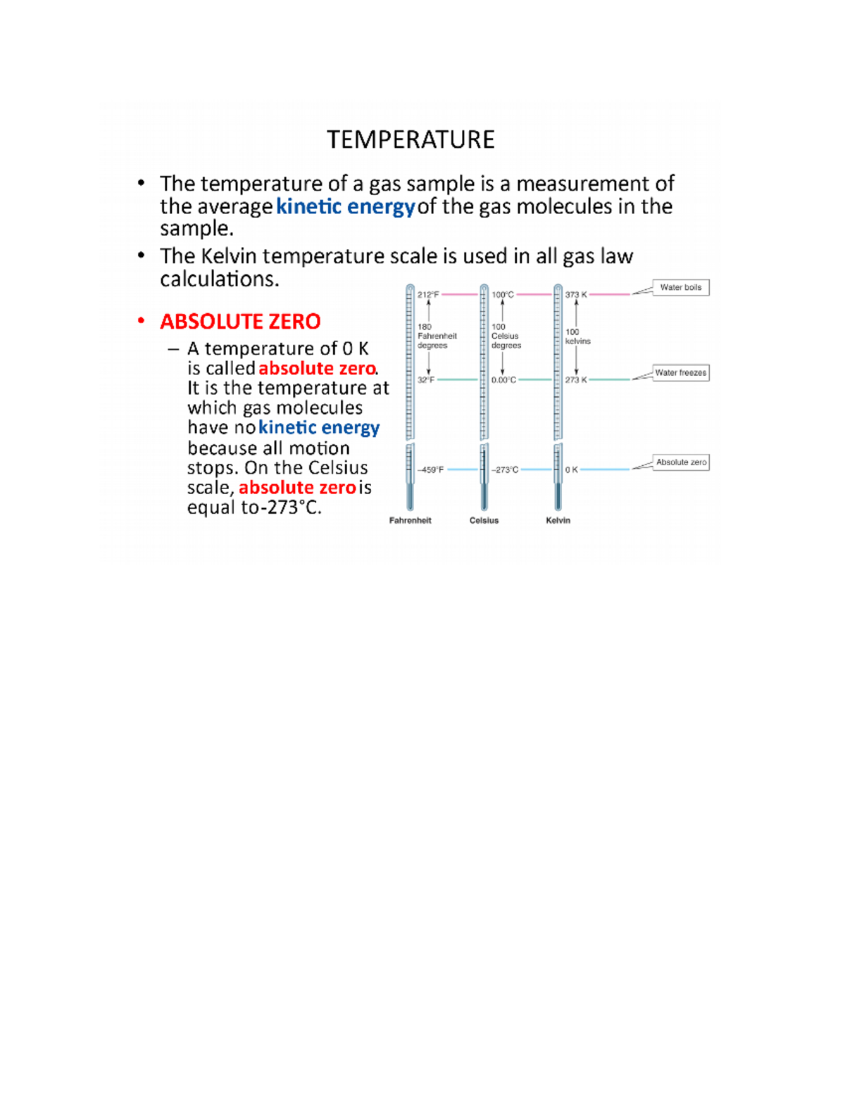 Chapter 6A- temperature - CHM 1020C - Studocu