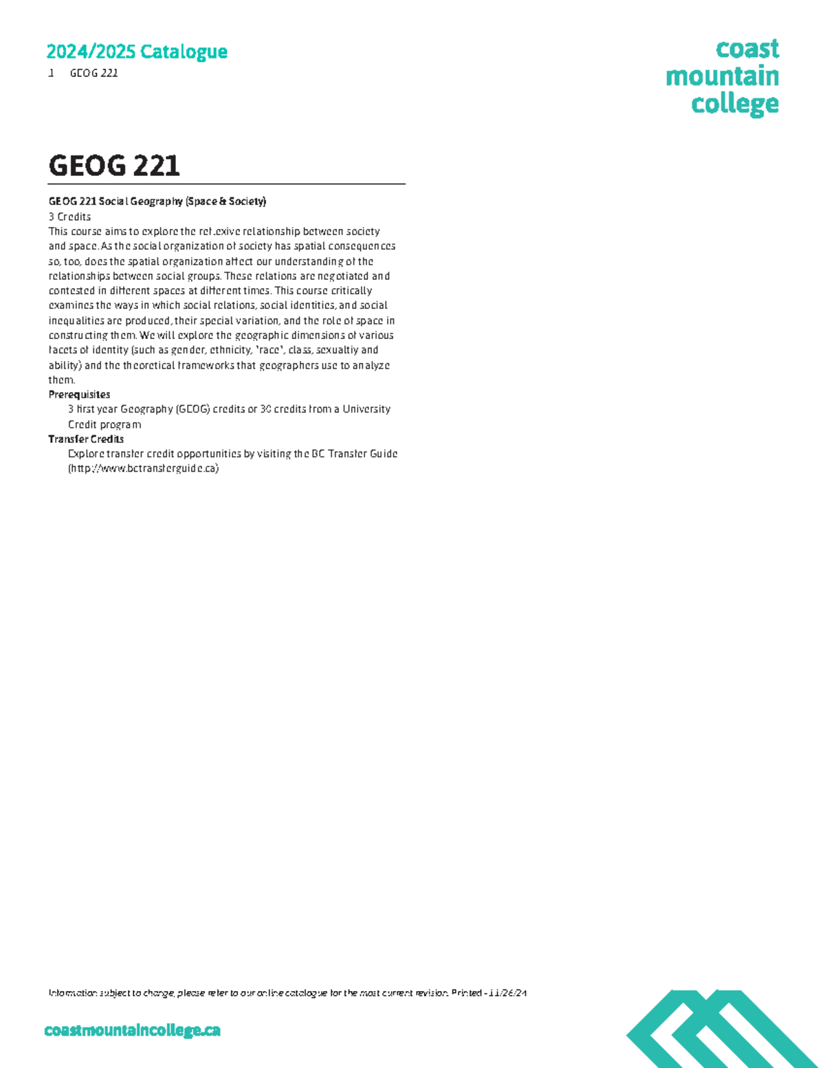 Geog221 - geography north west university - 1 GEOG 221 GEOG 221 GEOG ...