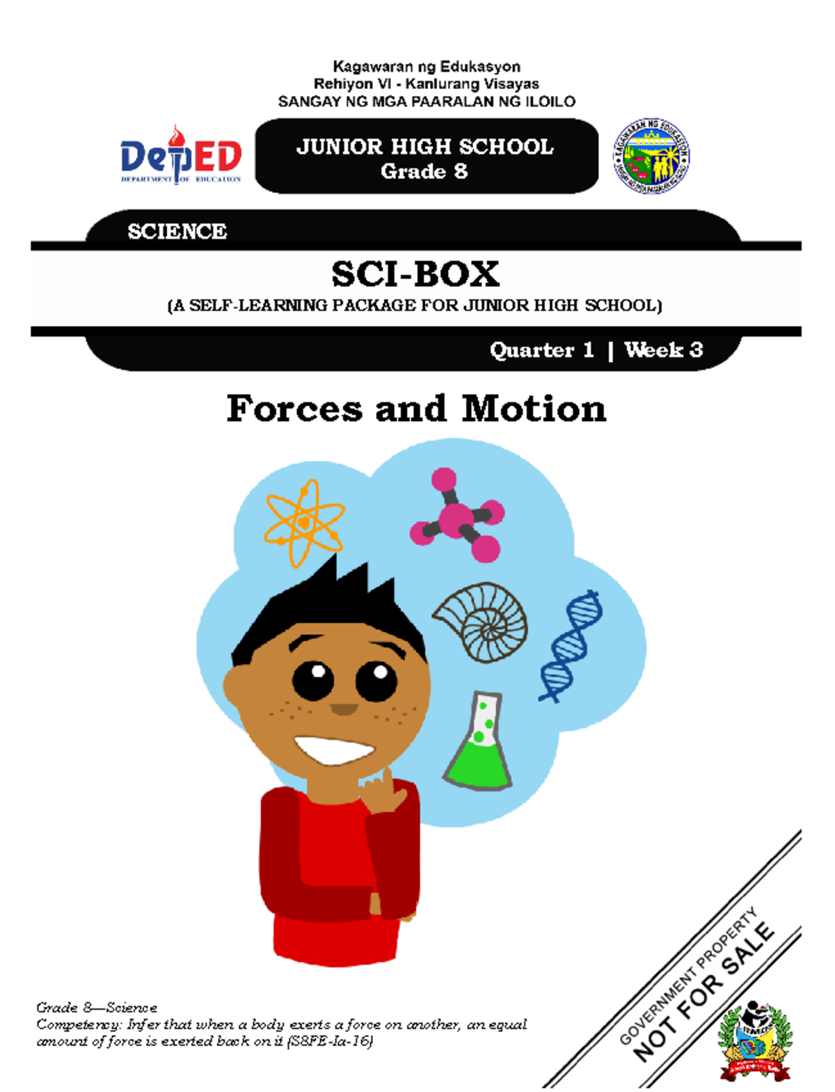 Science 8 Q1W3 - none - JUNIOR HIGH SCHOOL Grade 8 SCIENCE SCI-BOX (A ...