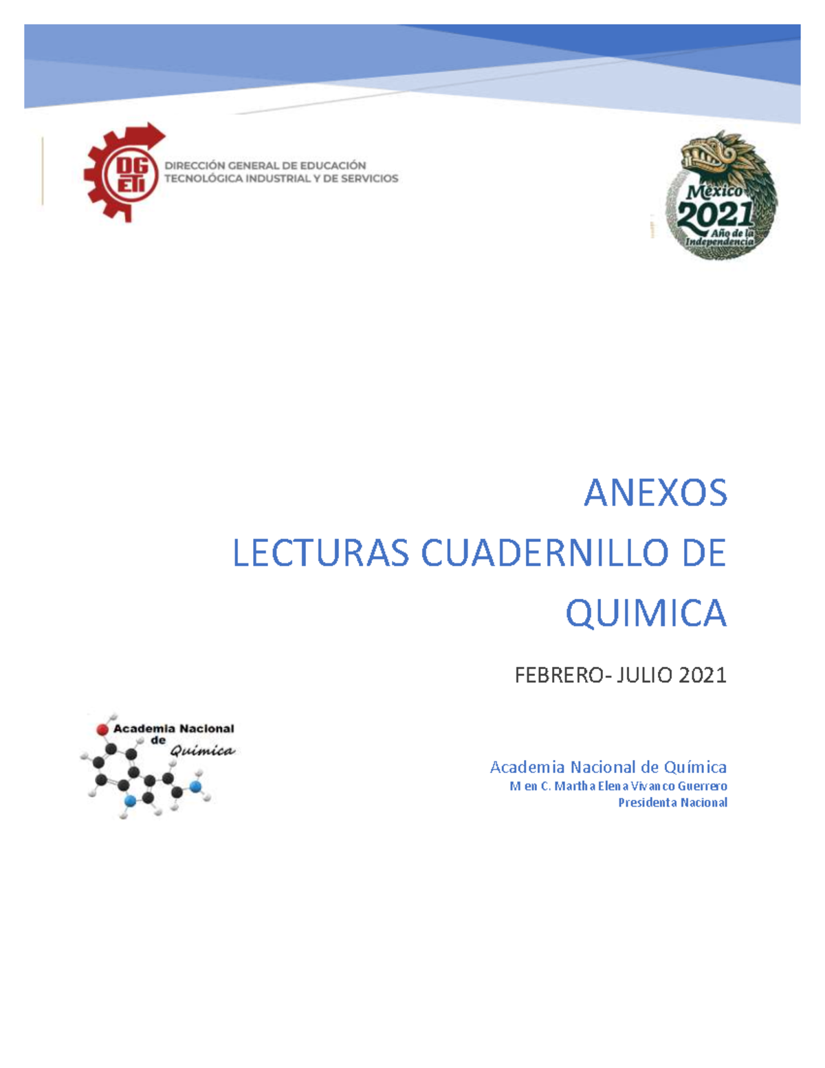 Química II A - SDDFG - ANEXOS LECTURAS CUADERNILLO DE QUIMICA FEBRERO ...