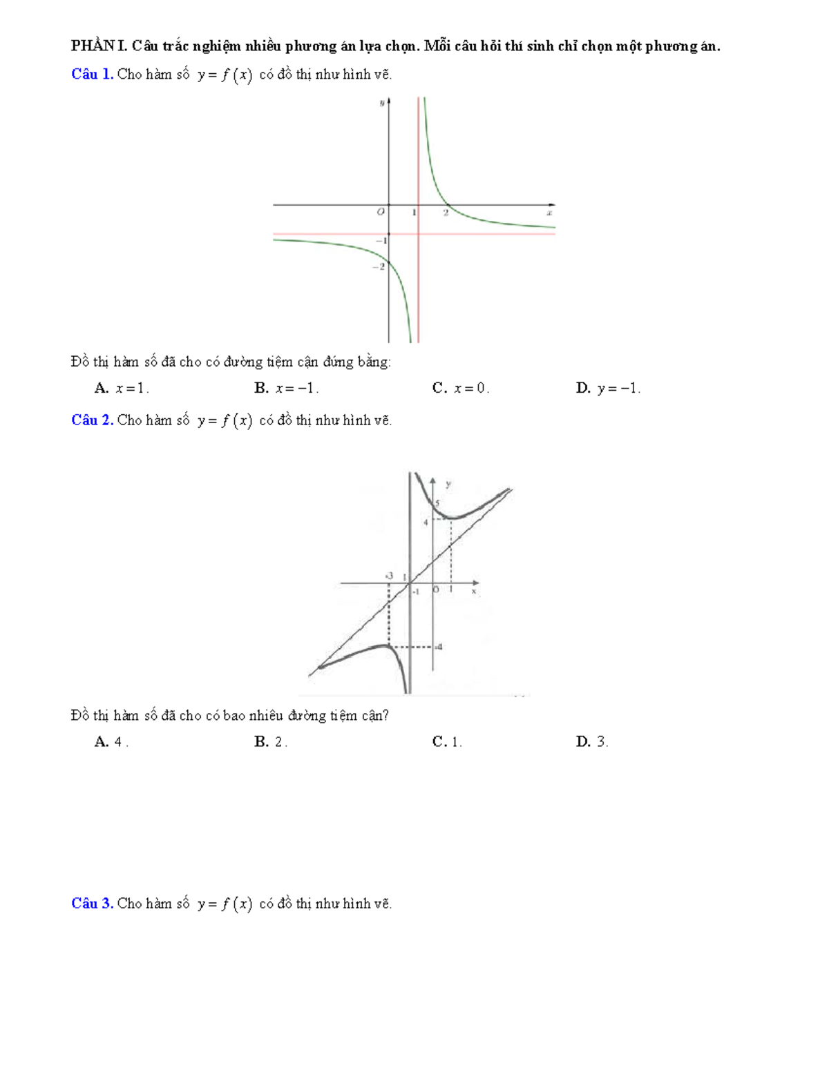ĐỀ TIỆM CẬN 1 - cghj - ####### PHẦN I. Câu trắc nghiệm nhiều phương án ...