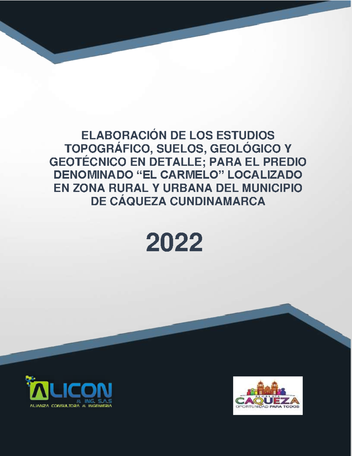 Informe EL Carmelo F - hshgd - ELABORACIÓN DE LOS ESTUDIOS TOPOGRÁFICO ...