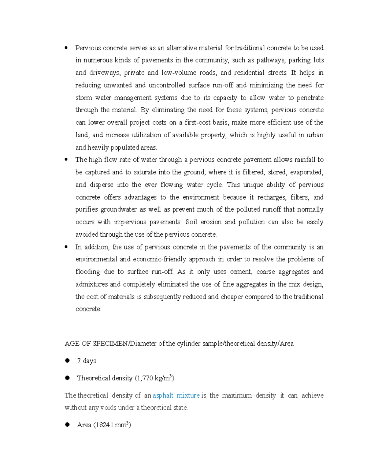 Pervious Concrete USES - Pervious concrete serves as an alternative ...