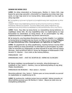 Graduation Script - Script for GRADUATION 2022 TEMA: “Gradweyt ng K-12 ...