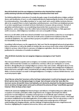 Research proposal - indigenous - LLAW Research proposal Question 2 ...