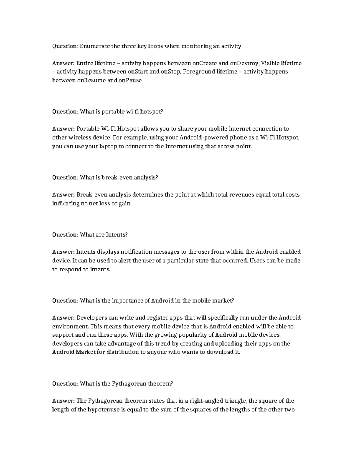 Unpaid bregmatic unevading - Question: Enumerate the three key loops ...