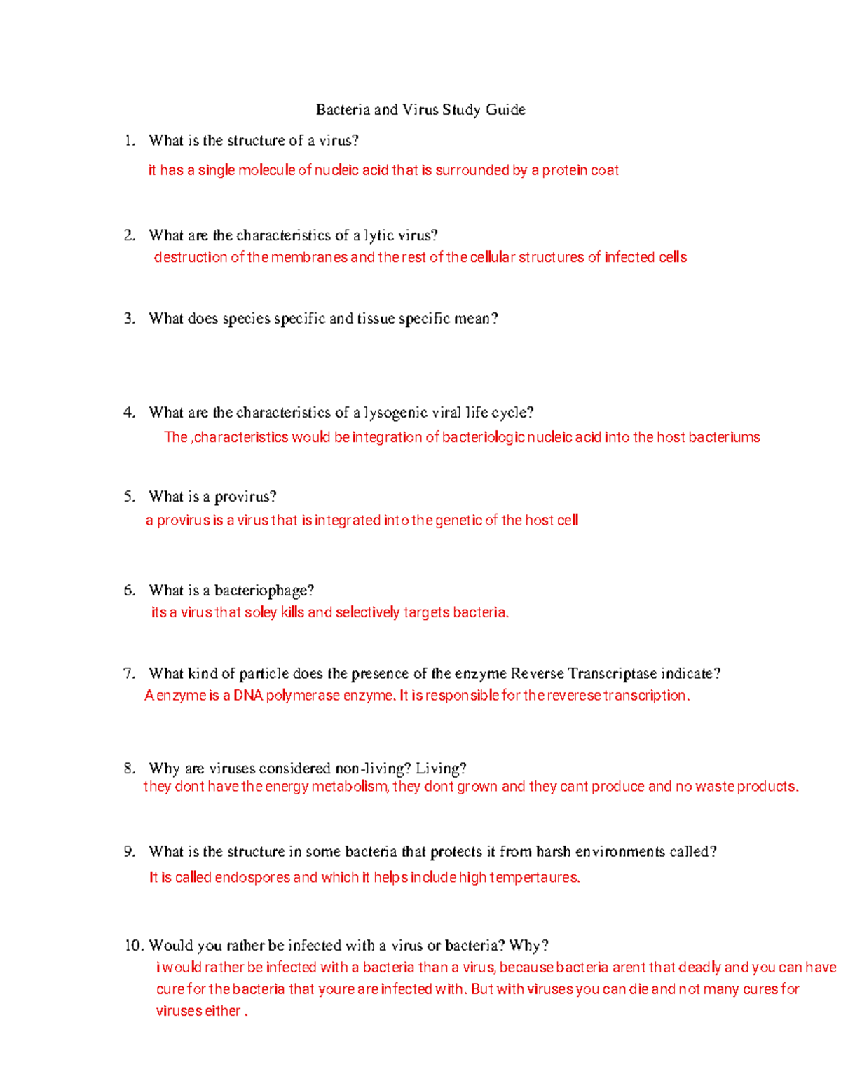 Kami Export - Vivian Hill - Bacteria and Virus Study Guide - What is ...