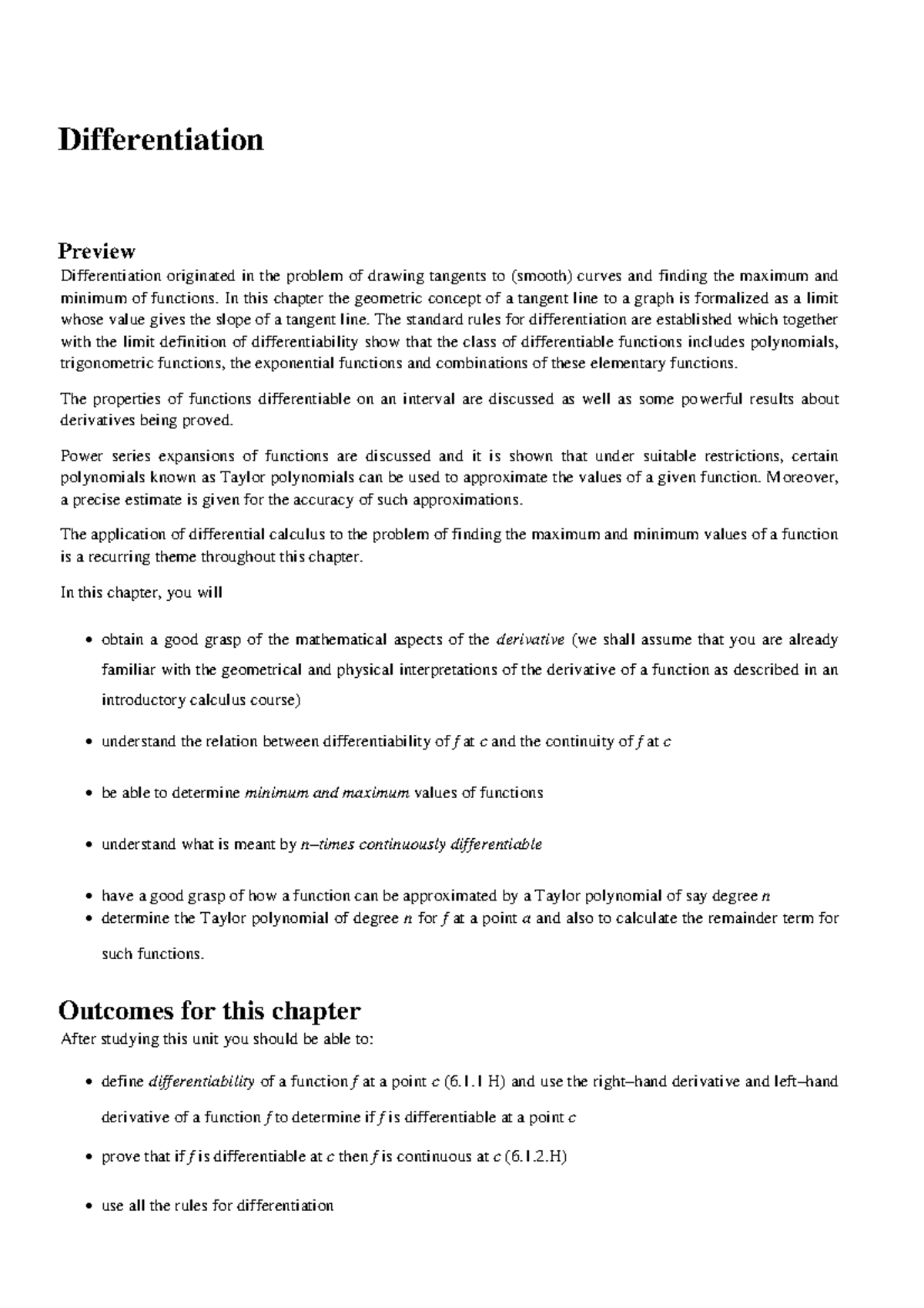 Differentiation Lecture Notes 3 Warning Tt Undefined Function 32