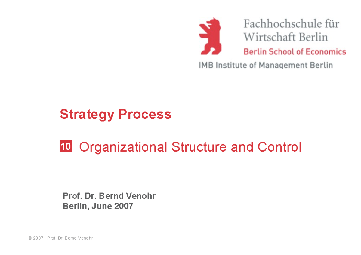 Alfred Chandler Structure follows strategy - Strategy Process ...