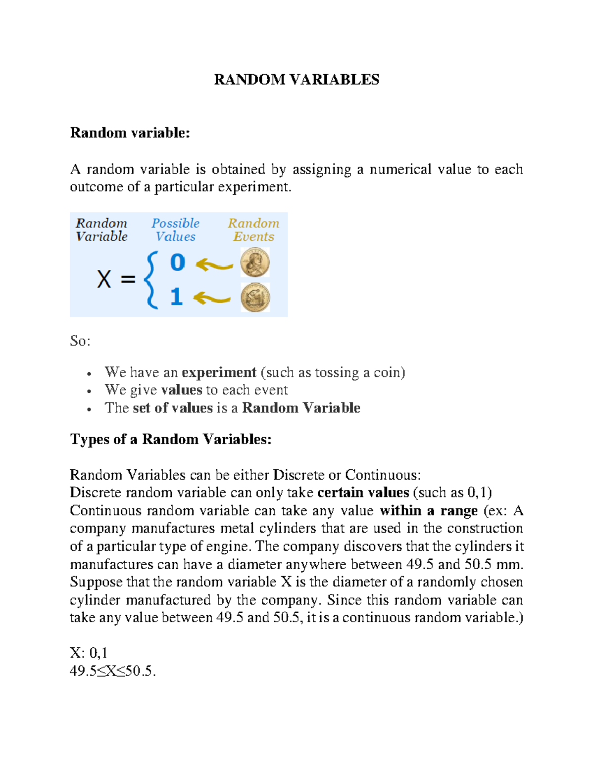 Lecture sheet 3-Random variable - Probability and statistic - NSU - Studocu