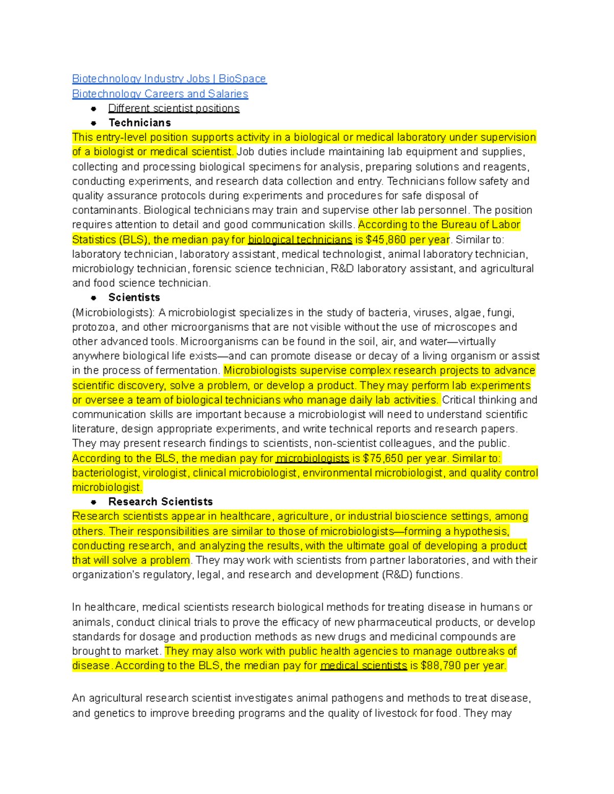 Biotechnology careers - Biotechnology Industry Jobs | BioSpace ...