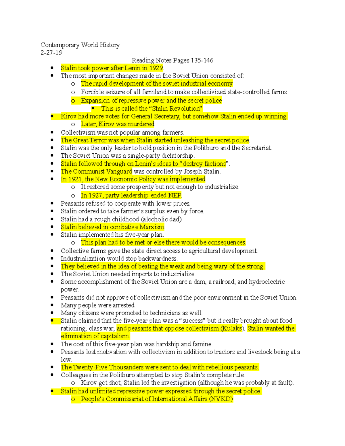 Contemporary World History PG 135-146 - Contemporary World History 2-27 ...