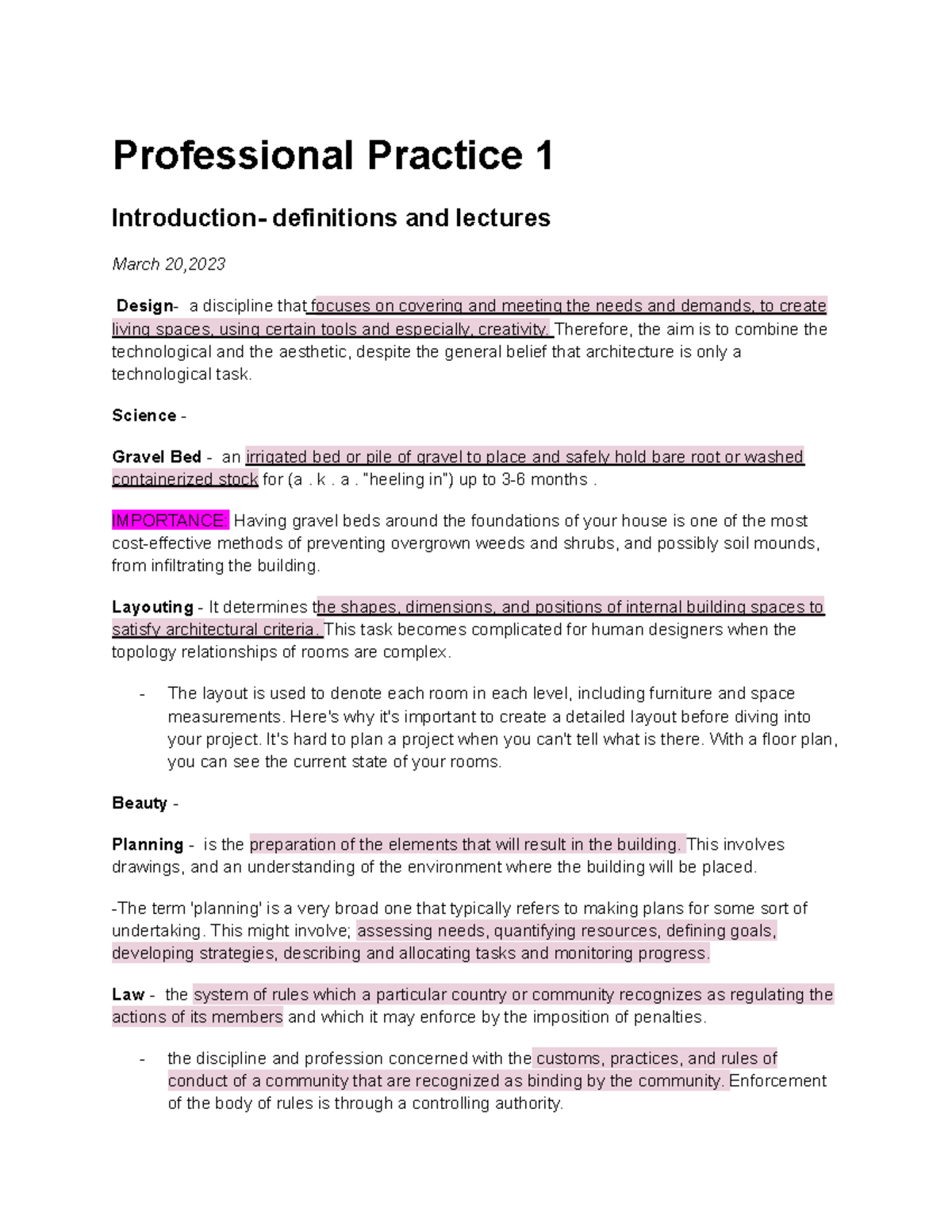 Professional practice reviewer 1 - Professional Practice 1 Introduction ...