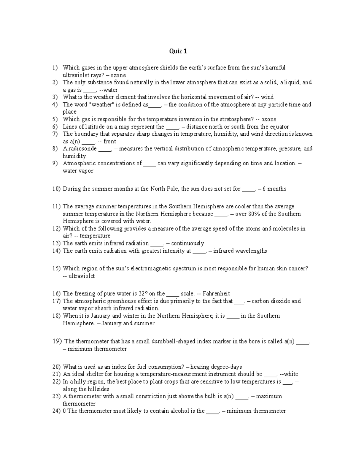 Quiz 1 - This course is taught by David Cocchiarella. This covers Quiz ...