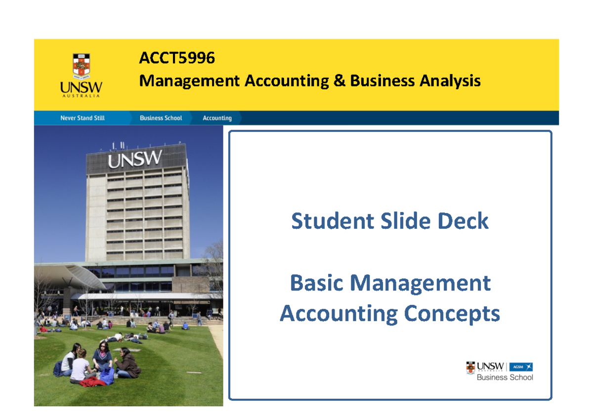 2022T1 Topic 1 Basic MA Concepts Student Slide Deck - Student Slide ...