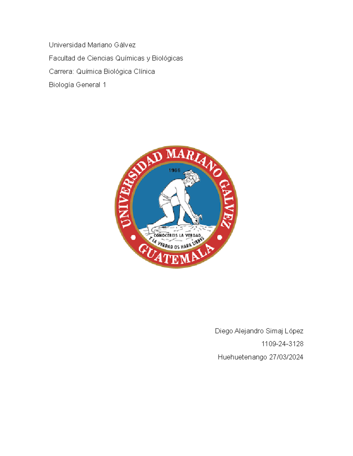 Celulas bilogía - Universidad Mariano Gálvez Facultad de Ciencias ...