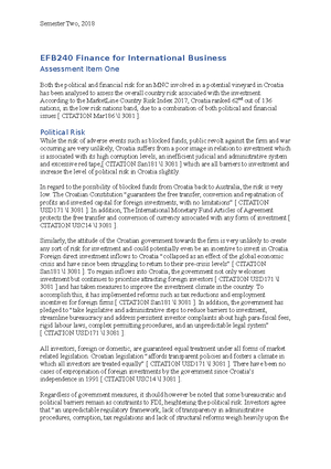 Example Assignments - EFB240 - Studocu