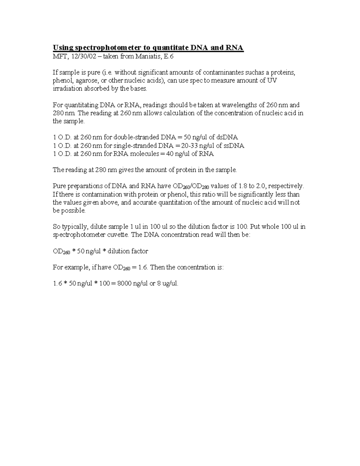 Dna and rna with a spectrophotometer - Using spectrophotometer to ...