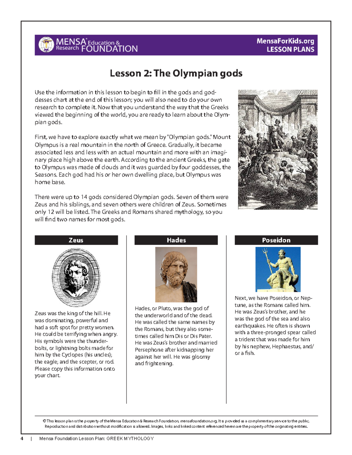 Christian O'Rafferty - Greek Gods and Goddesses Reading - © This lesson ...