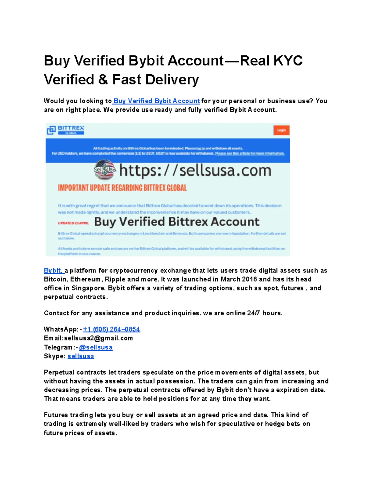 Buy Verified Bybit Account — Real KYC Verified & Fast Delivery - Buy ...