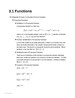 MAC1140 Blank Notes 3 - Library of functions - 3 Library of Functions ...