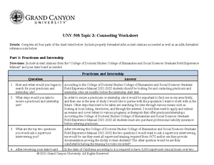 Cognitive Mapping Worksheet HJ - PSY-402 - GCU - Studocu
