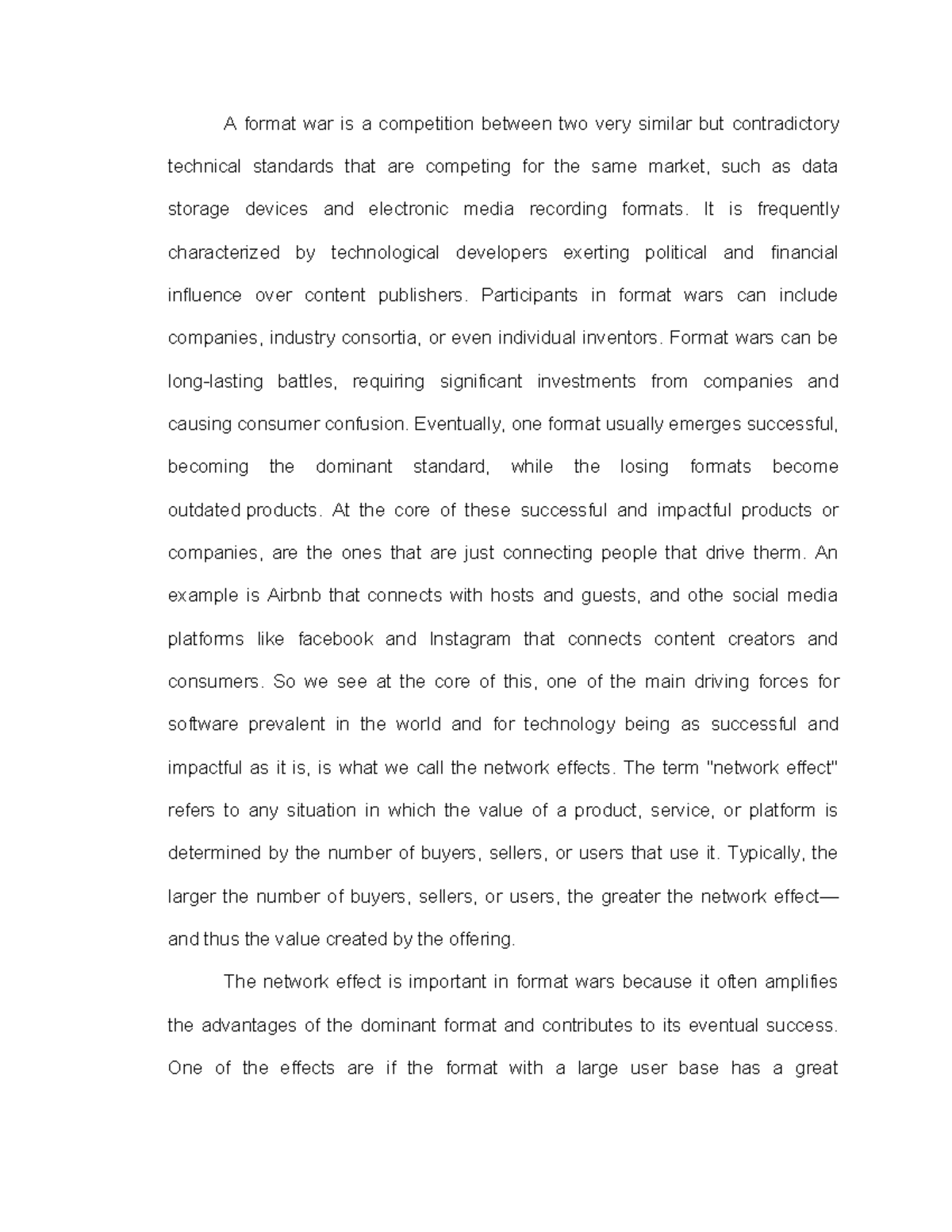 Format War: Intro and Example - A format war is a competition between ...