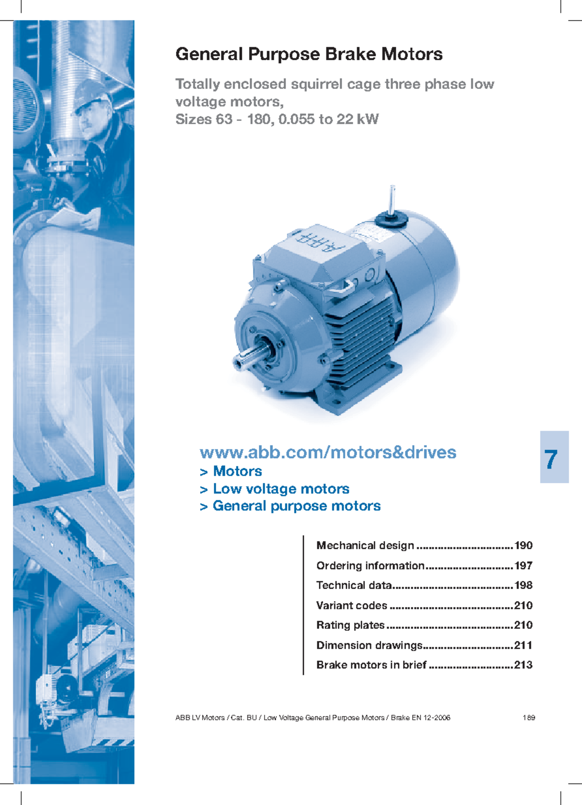 Abb-general purpose brake motors - Mechanical design ...