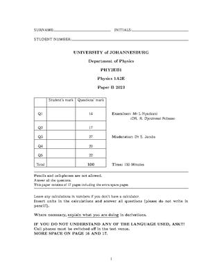 APM01A1 - UJ - Applied Mathematics 1A - Studocu