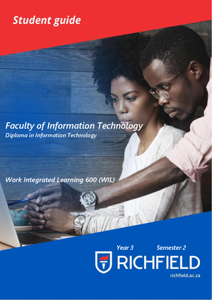 WIL Letter - Date: Dear Sir / Madam RE: WORK INTEGRATED LEARNING It is ...