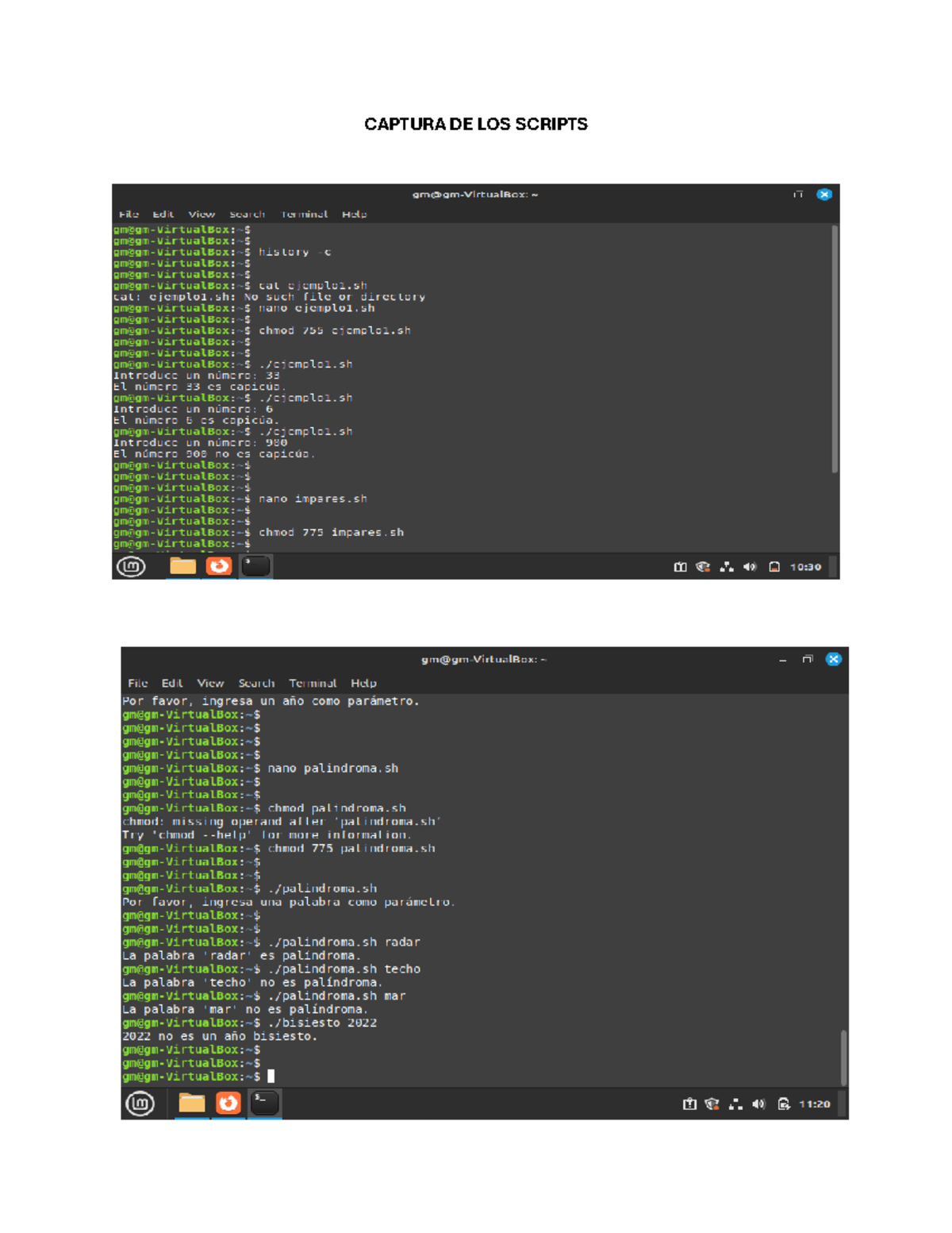 Practica scripts - CAPTURA DE LOS SCRIPTS File Edit View Search ...